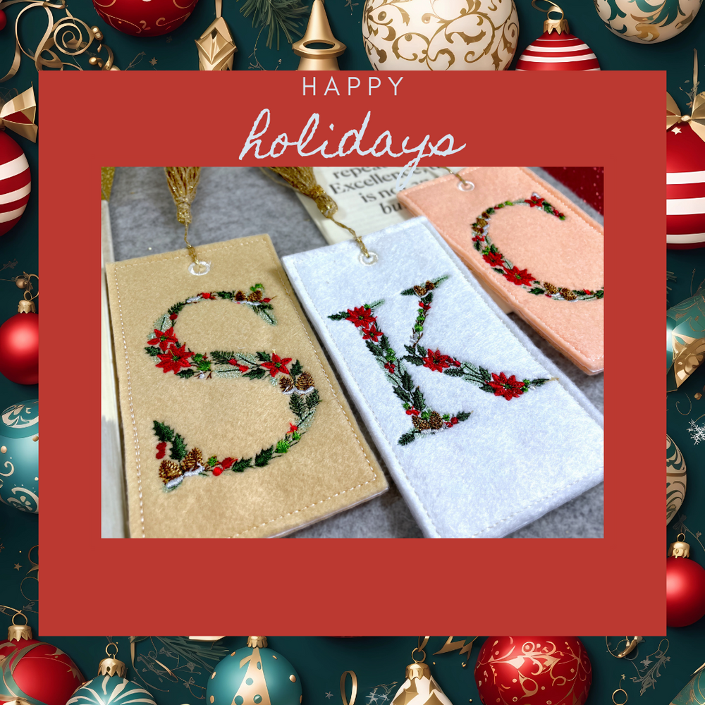 Embroidered Corner Bookmarks – Pagekage